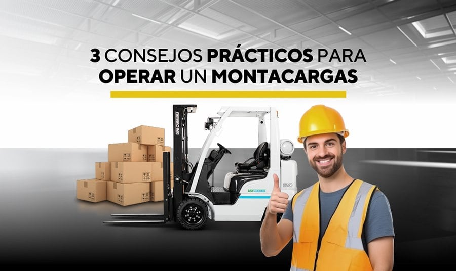3 consejos prácticos para operar un montacargas